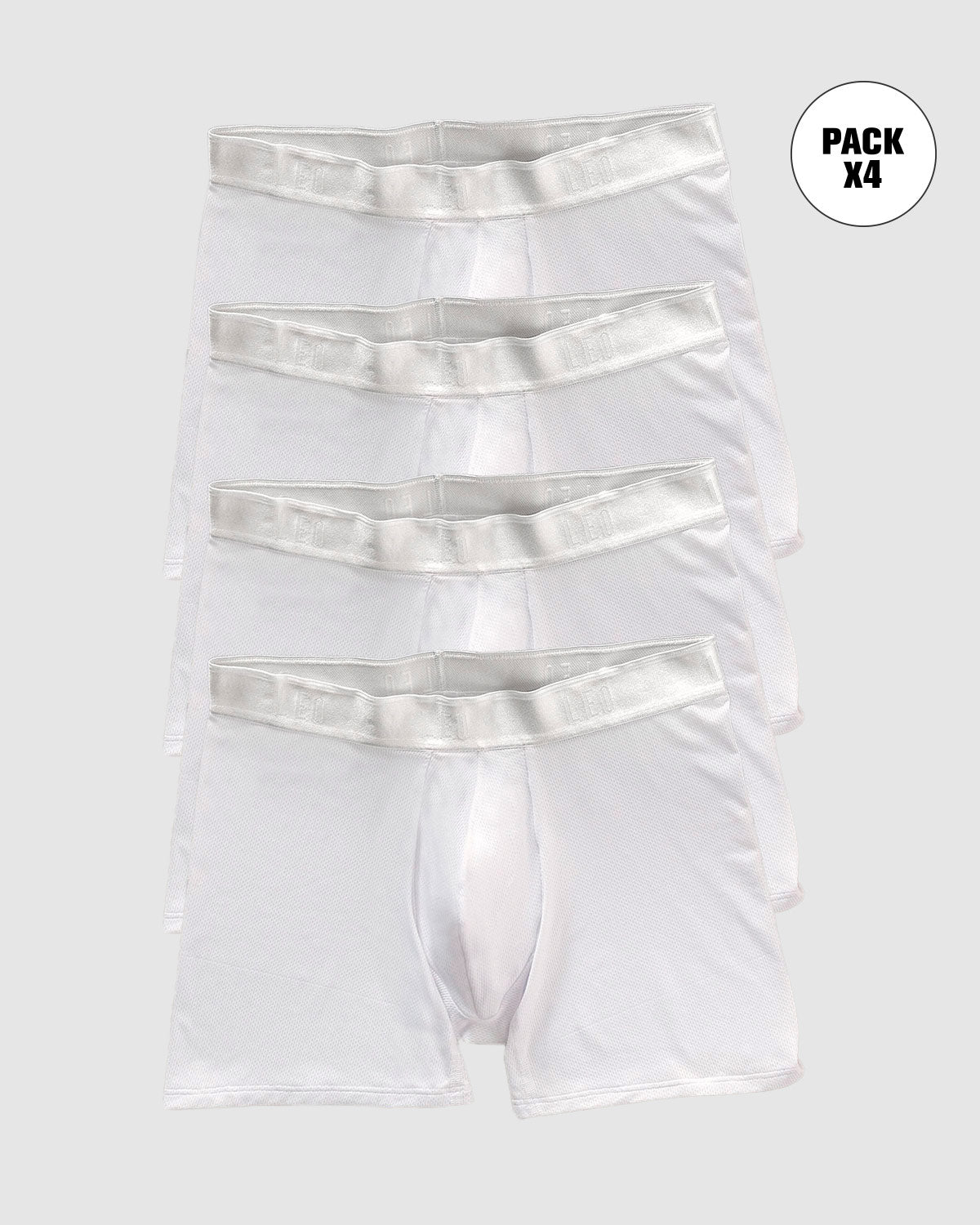 4-Pack Ultra-Light Boxer Briefs with Ergonomic Pouches | Leonisa